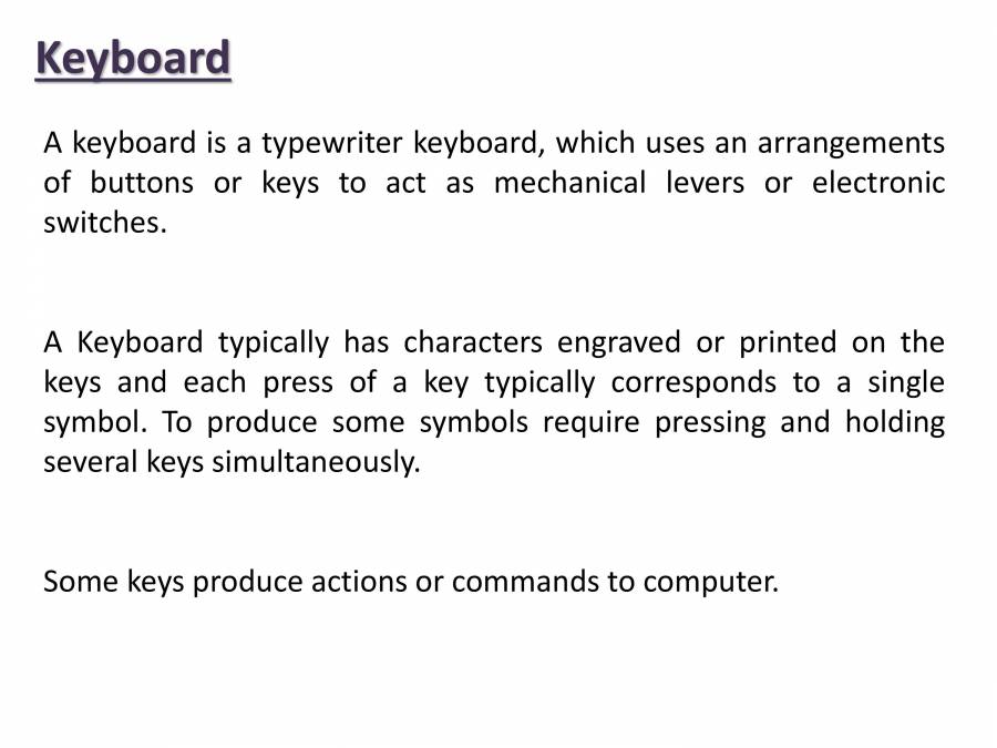 Basics Of The Computer - PowerPoint Slides - LearnPick India