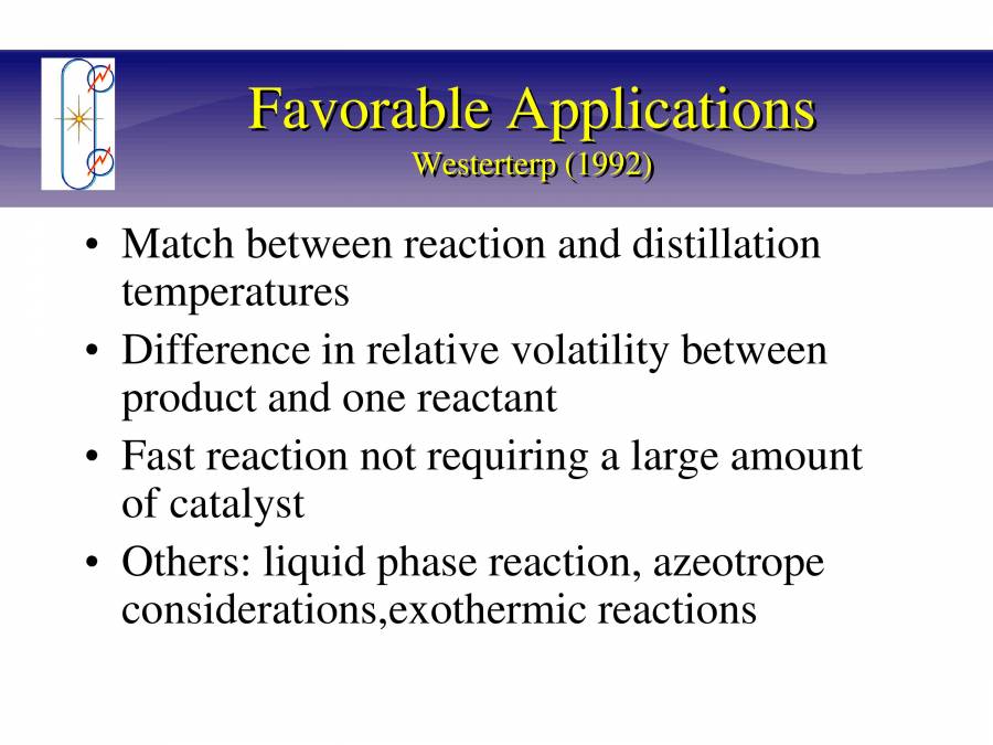 Modeling Of Reactive Distillation Powerpoint Slides Learnpick India