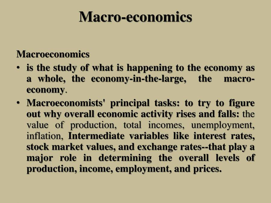 MACRO-ECONOMICS - PowerPoint Slides - LearnPick India