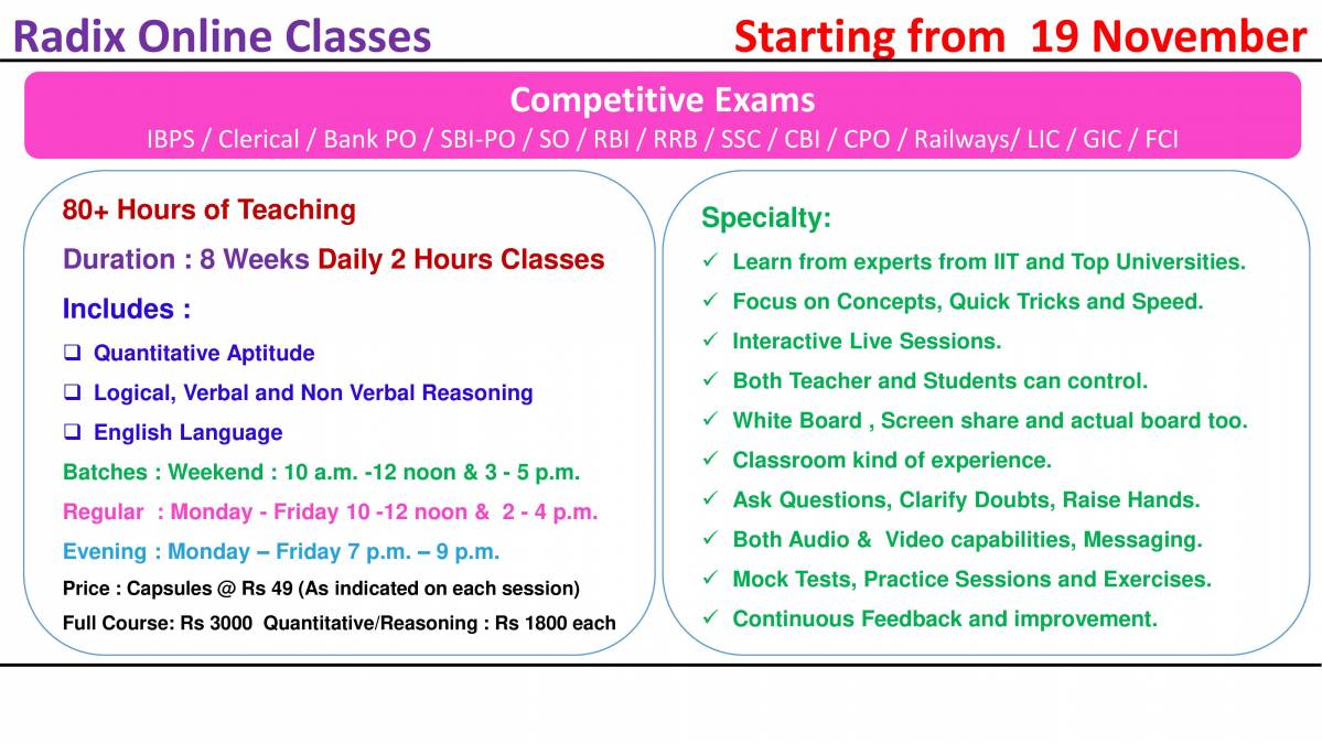 Why Radix - PowerPoint Slides - LearnPick India