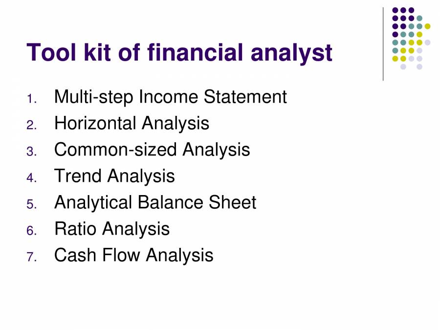 Financial Statement Analysis & Tool Kit Of Analysis - PowerPoint Slides ...