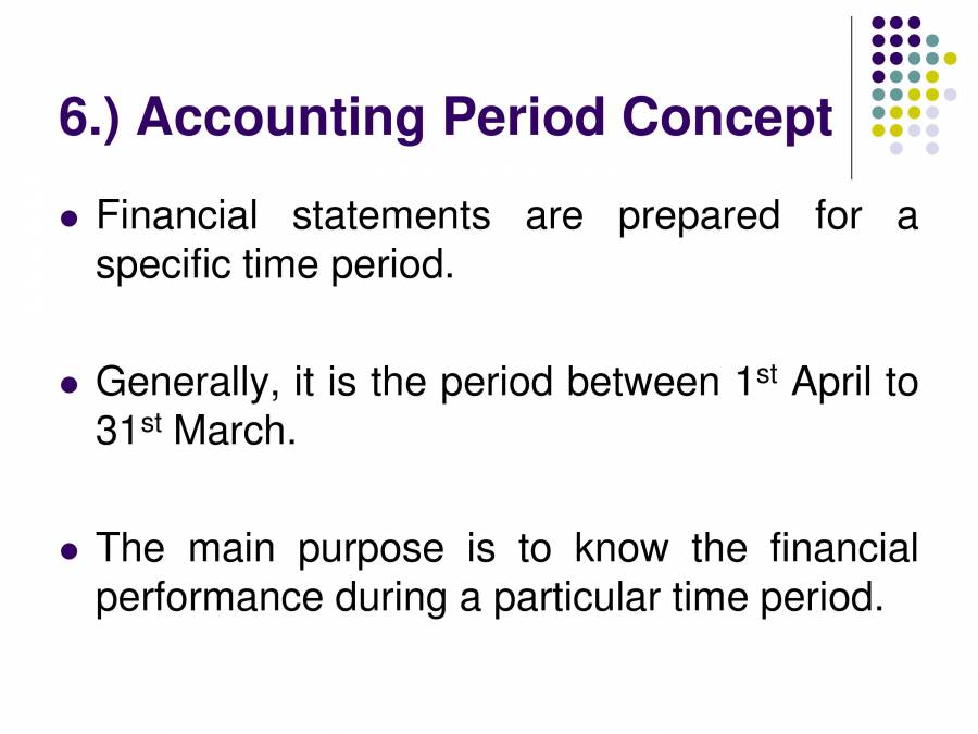 Accounting Period Concept