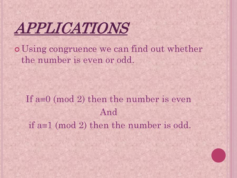 Congruence And Its Applications - PowerPoint Slides - LearnPick India