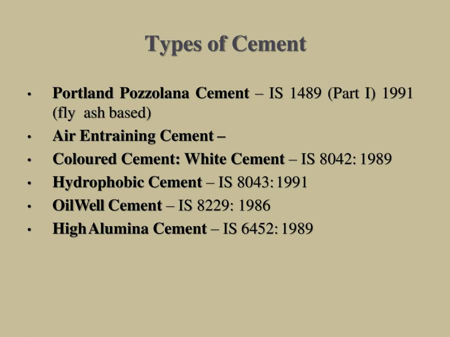 Cement - PowerPoint Slides - LearnPick India