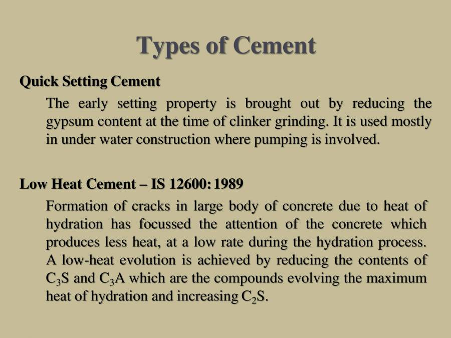 Cement - PowerPoint Slides - LearnPick India