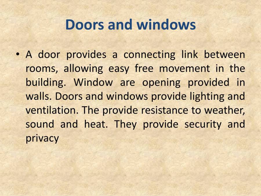 Common Building Components - PowerPoint Slides - LearnPick India
