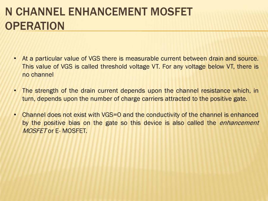 Mosfet Powerpoint Slides Learnpick India