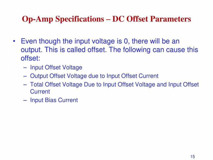 OP-Amps - PowerPoint Slides - LearnPick India