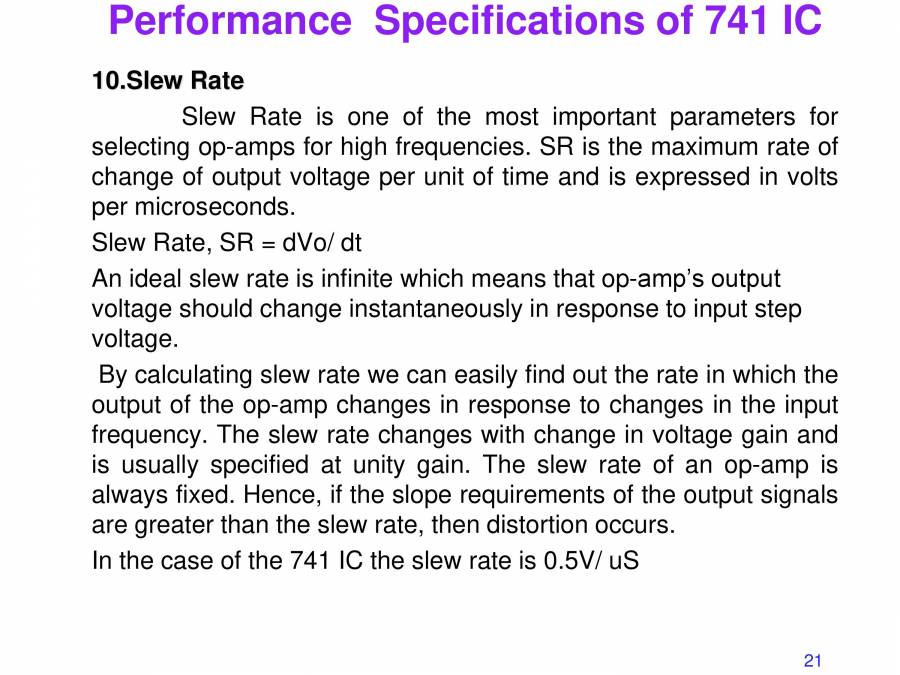 OP-Amps - PowerPoint Slides - LearnPick India