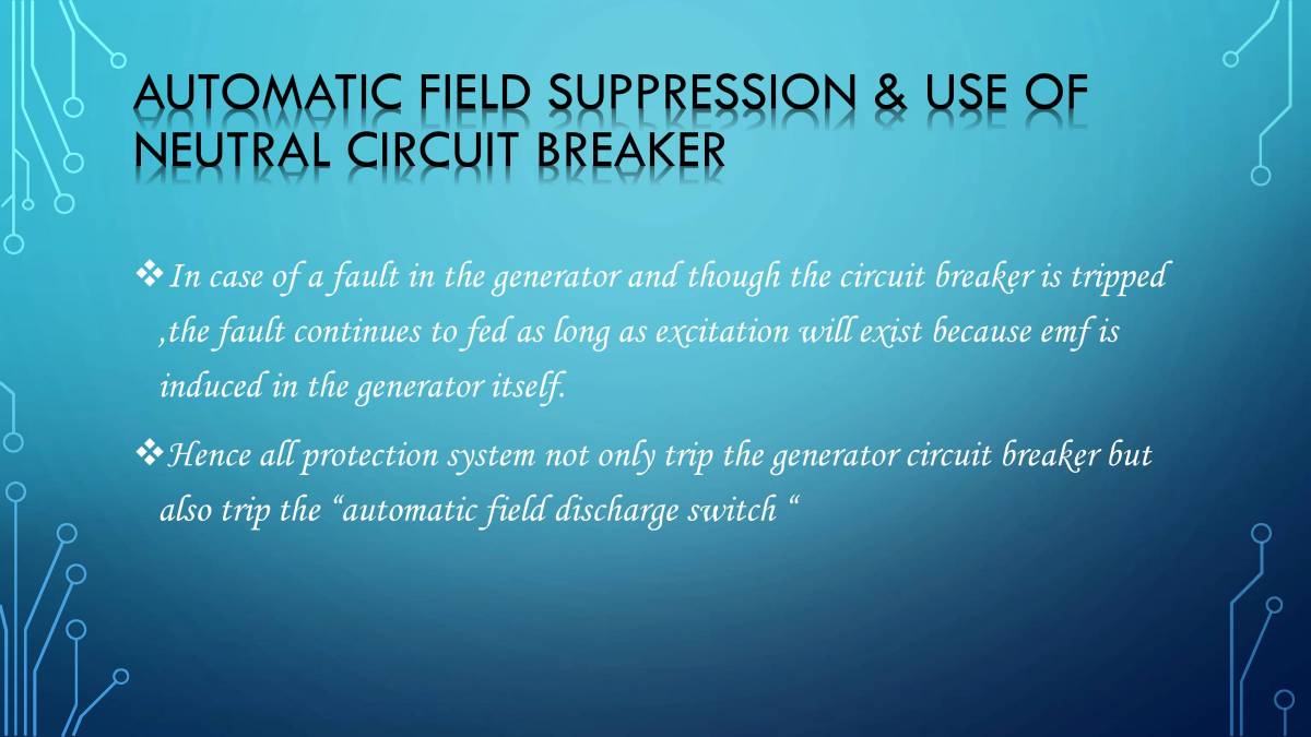 Generator Protection - PowerPoint Slides - LearnPick India