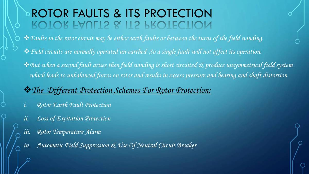 Generator Protection - PowerPoint Slides - LearnPick India