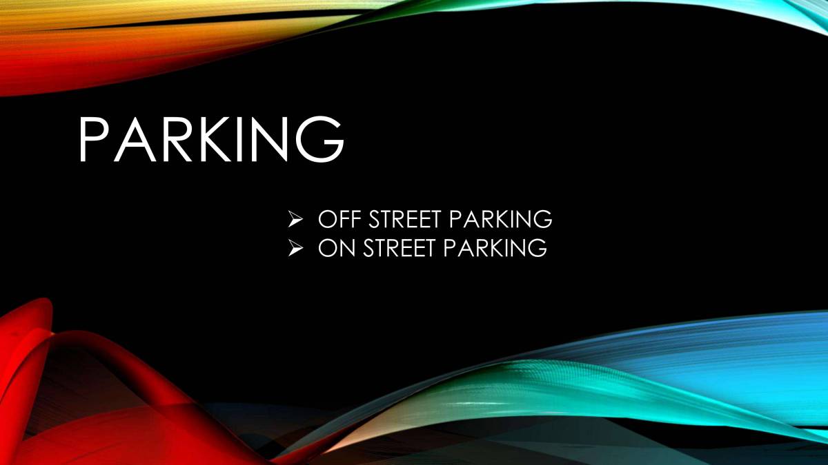 Off Street Car Parking - PowerPoint Slides - LearnPick India