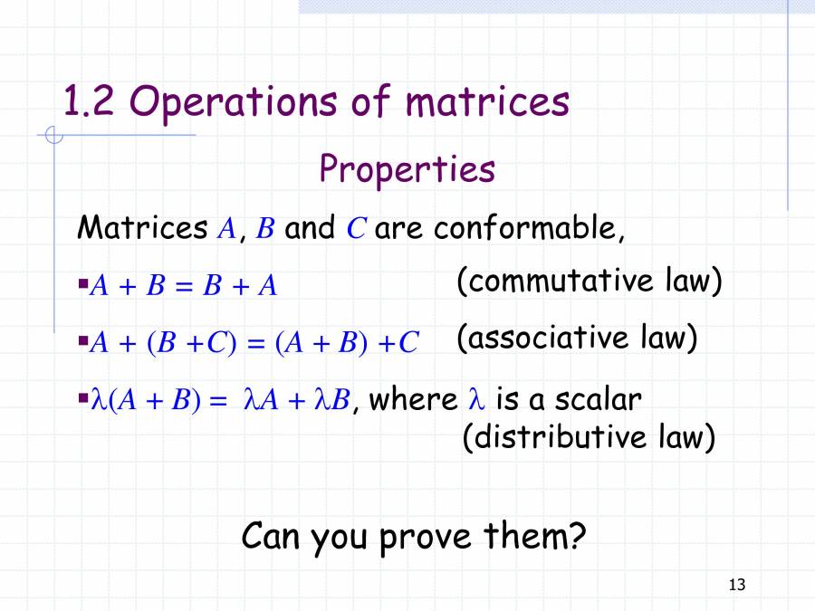 Matrices And Determinants - PowerPoint Slides - LearnPick India