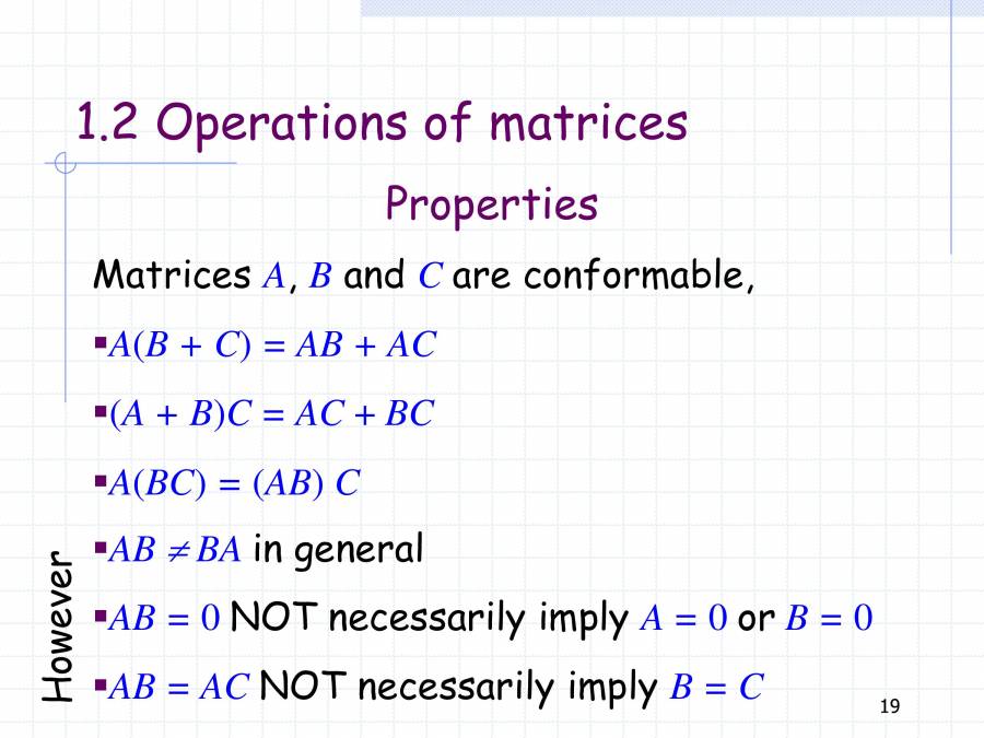 Matrices And Determinants - PowerPoint Slides - LearnPick India