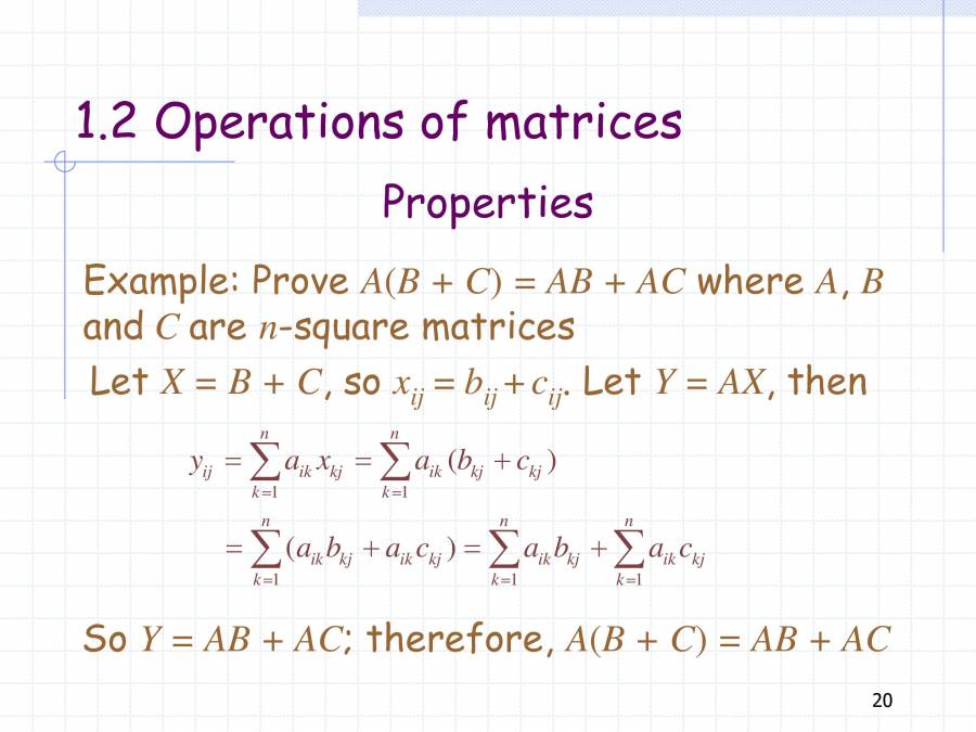 Matrices And Determinants - PowerPoint Slides - LearnPick India