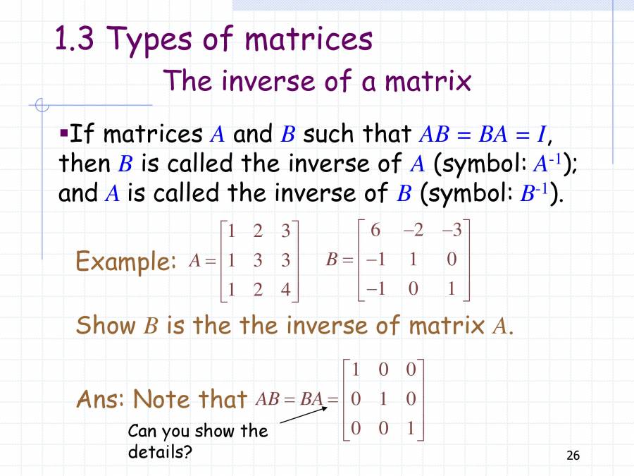 Matrices And Determinants - PowerPoint Slides - LearnPick India