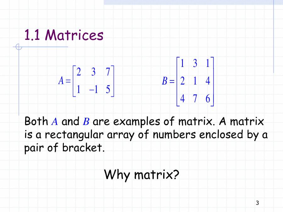 Matrices And Determinants - PowerPoint Slides - LearnPick India