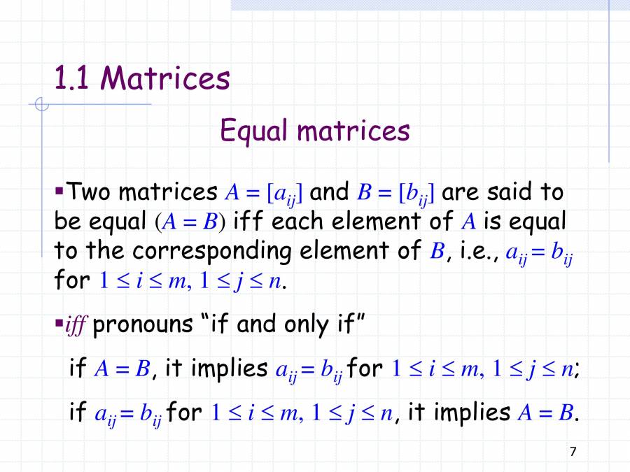 Matrices And Determinants - PowerPoint Slides - LearnPick India