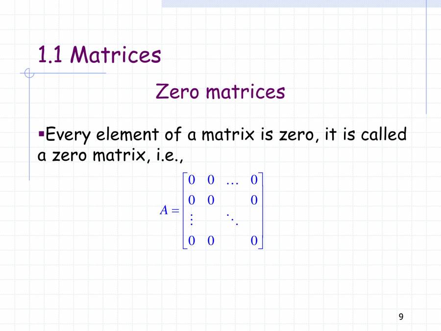Matrices And Determinants - PowerPoint Slides - LearnPick India