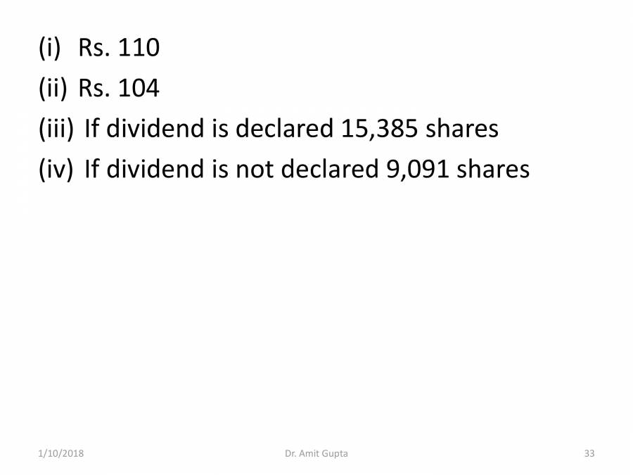 Theories Of Dividend - PowerPoint Slides - LearnPick India