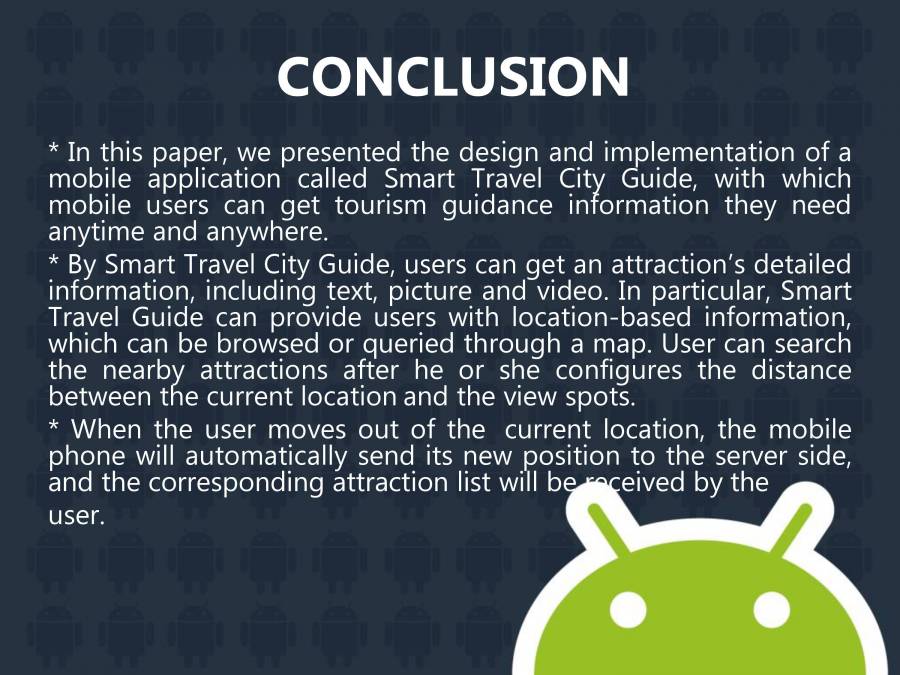 City Guide Android Application - PowerPoint Slides - LearnPick India