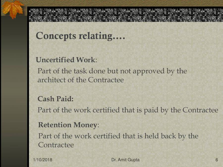 Contract Costing - PowerPoint Slides - LearnPick India