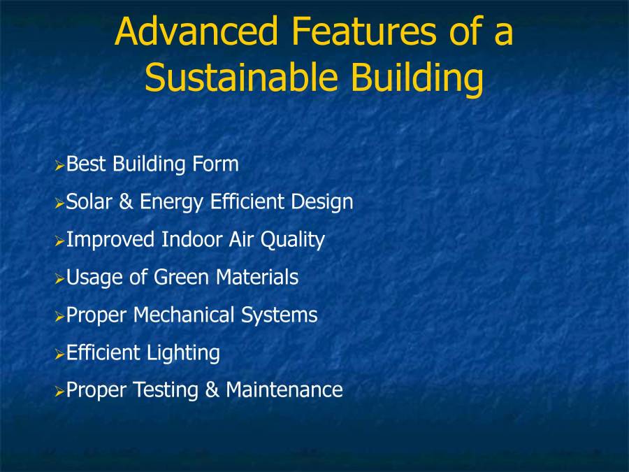 Green Building Construction - PowerPoint Slides - LearnPick India