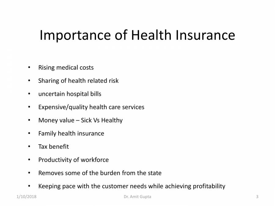 Health Insurance - PowerPoint Slides - LearnPick India
