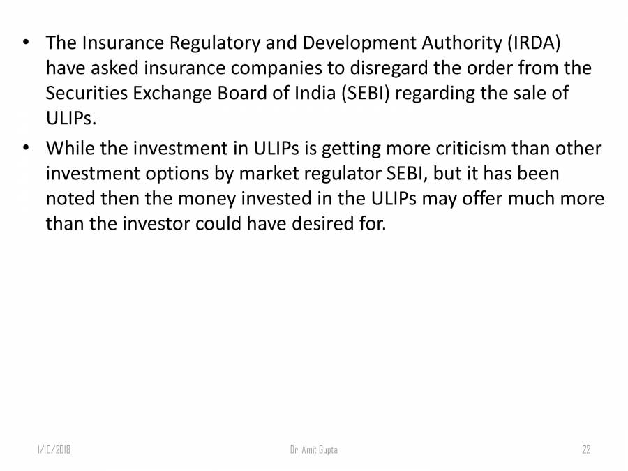 Indian Insurance - PowerPoint Slides - LearnPick India