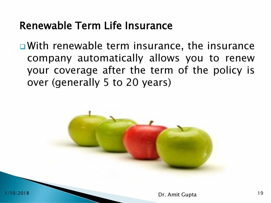 Life Insurance - PowerPoint Slides - LearnPick India