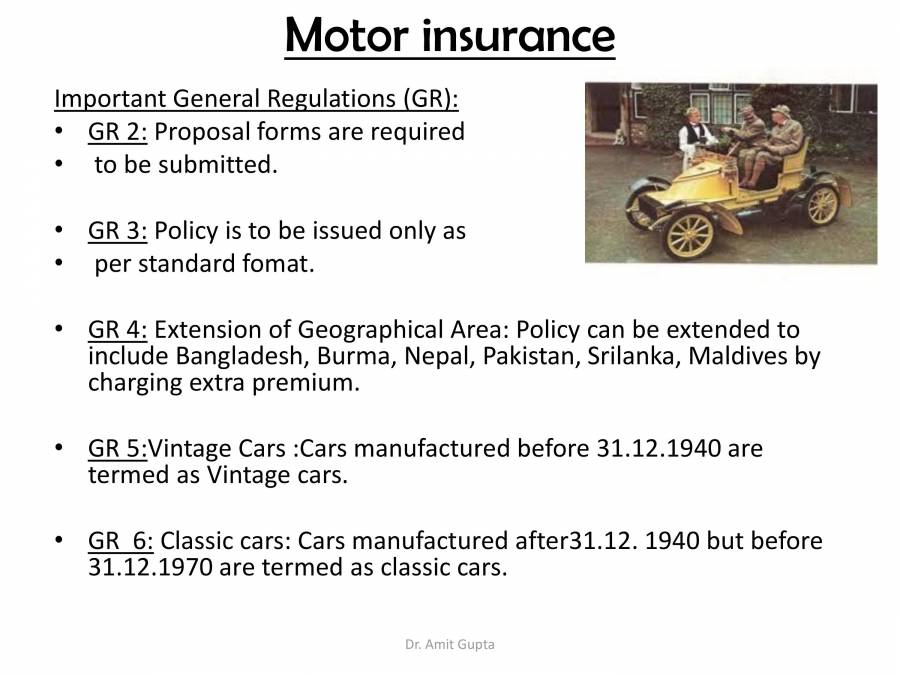 Motor Insurance - PowerPoint Slides - LearnPick India