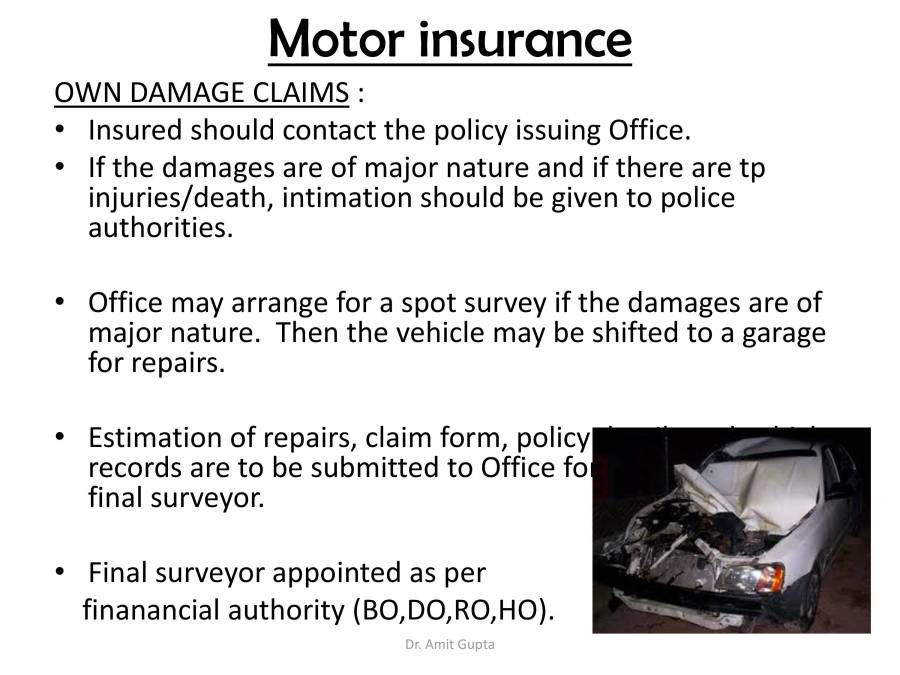 Motor Insurance - PowerPoint Slides - LearnPick India