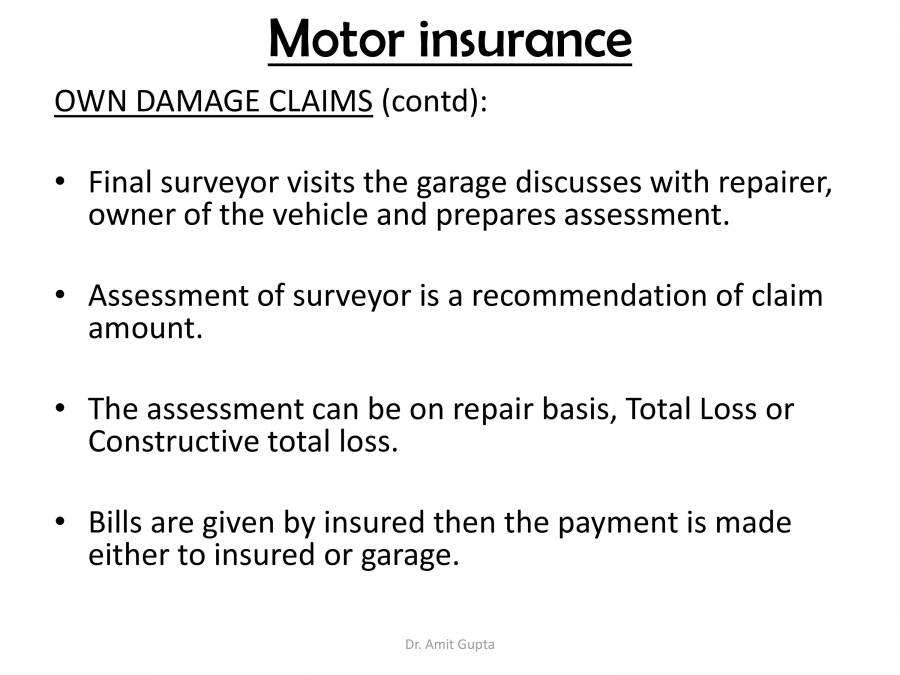 Motor Insurance - PowerPoint Slides - LearnPick India
