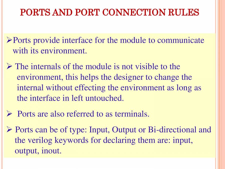 Verilog Hdl Lecture Series 1 Powerpoint Slides Learnpick India