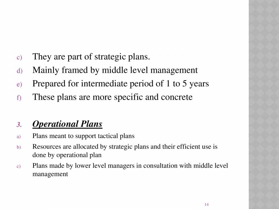 Principle Of Management - Planning - PowerPoint Slides - LearnPick India