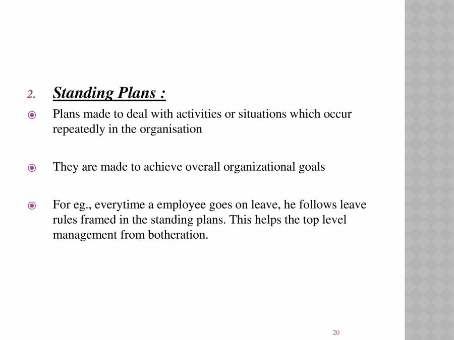 Principle Of Management - Planning - PowerPoint Slides - LearnPick India