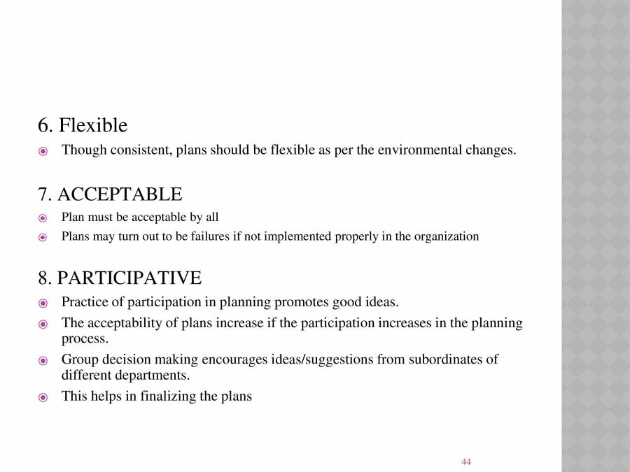 Principle Of Management - Planning - PowerPoint Slides - LearnPick India