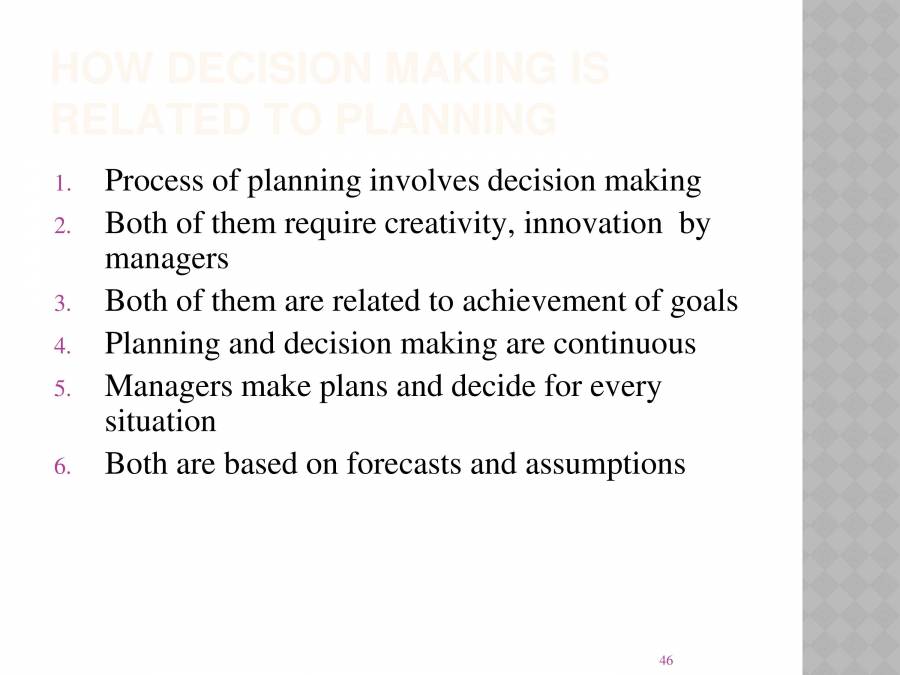 Principle Of Management - Planning - PowerPoint Slides - LearnPick India