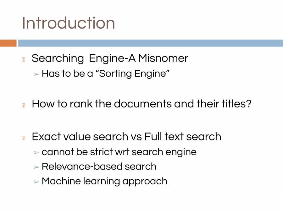 Text Search Engine - PowerPoint Slides - LearnPick India