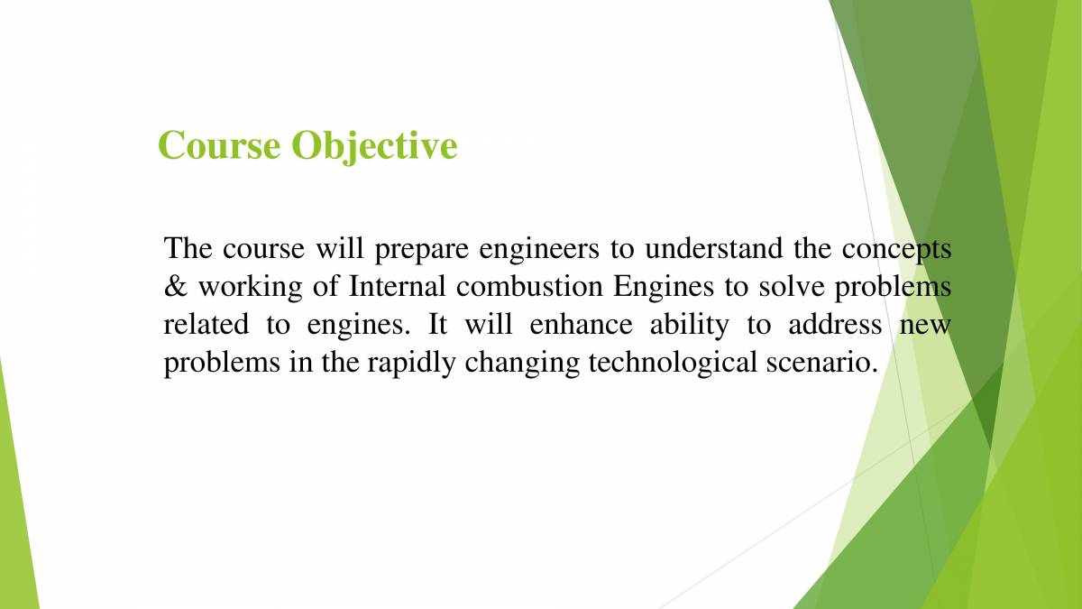 IC Engine Part I - PowerPoint Slides - LearnPick India