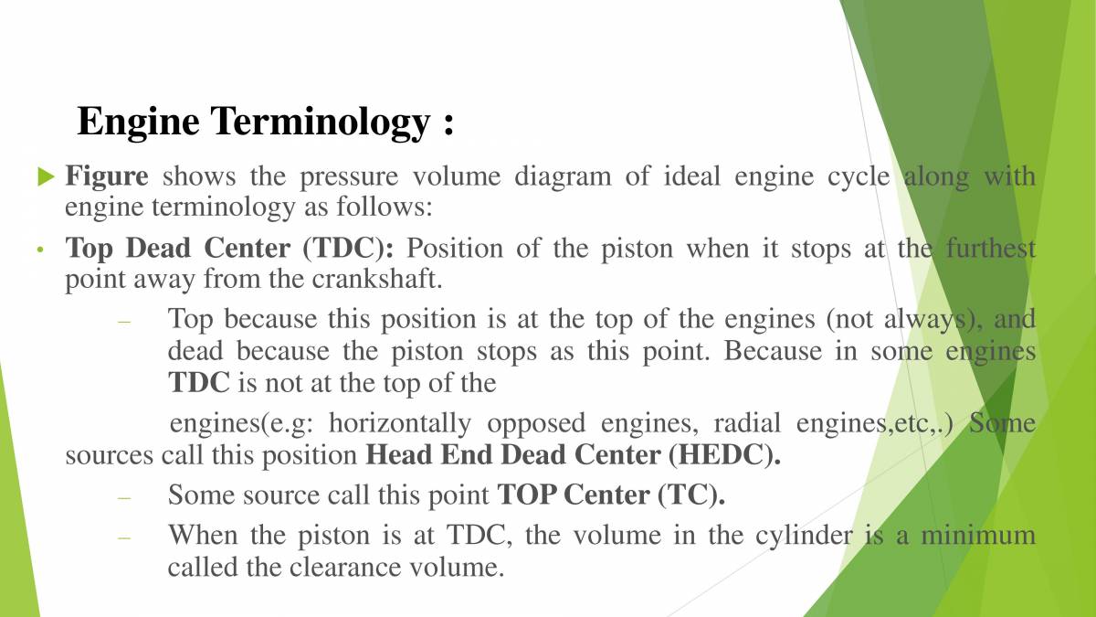 IC Engine Part I - PowerPoint Slides - LearnPick India