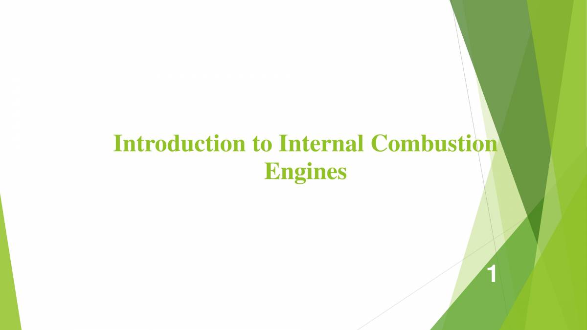 IC Engine Part I - PowerPoint Slides - LearnPick India