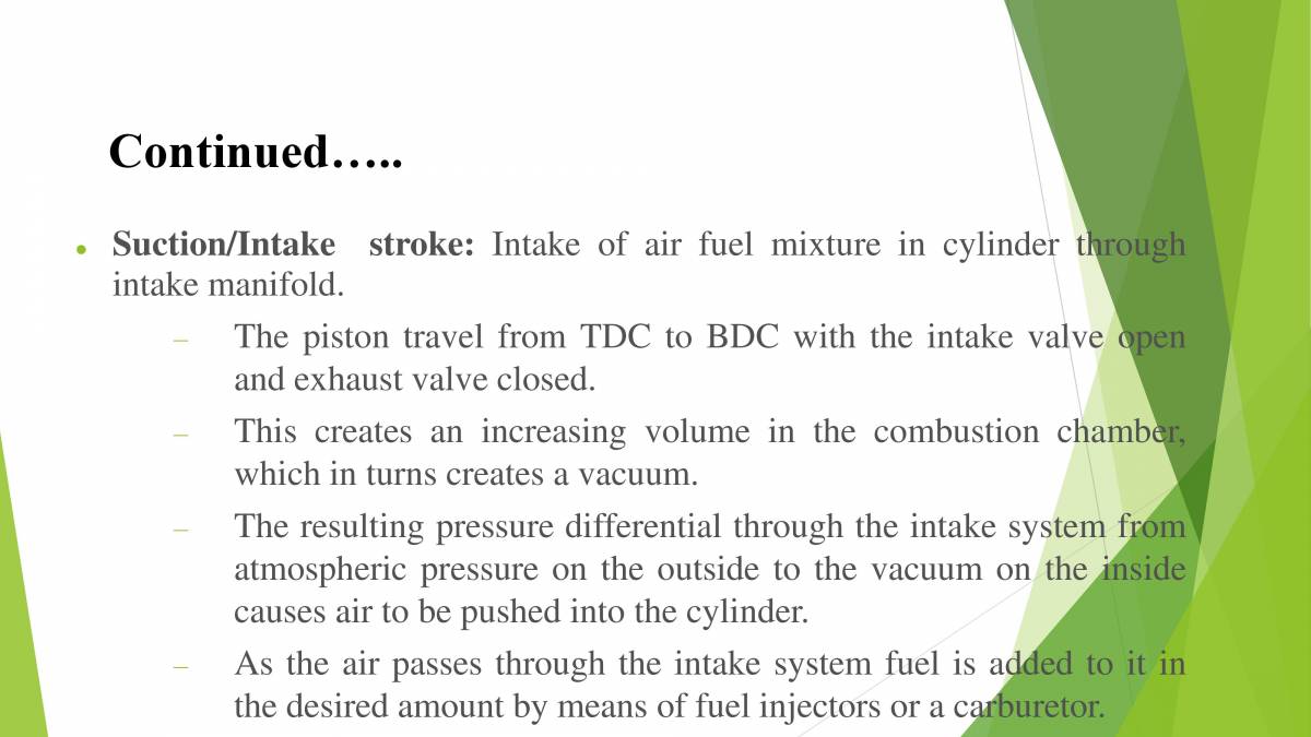 IC Engine Part I - PowerPoint Slides - LearnPick India
