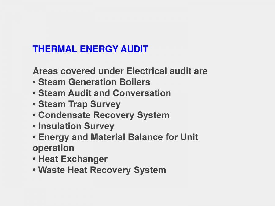 Energy Audit - PowerPoint Slides - LearnPick India