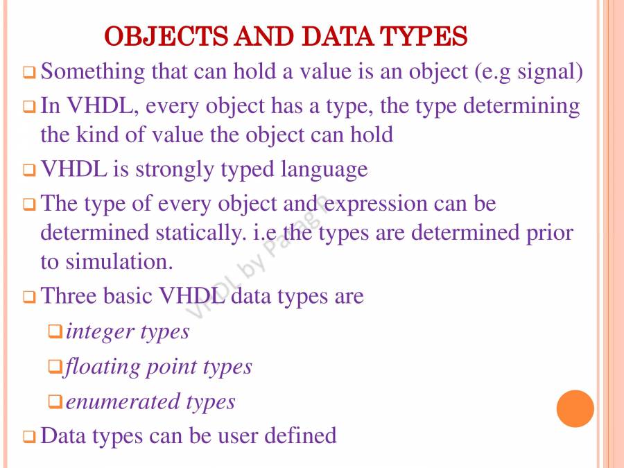 VHDL Lecture Series - II - PowerPoint Slides - LearnPick India