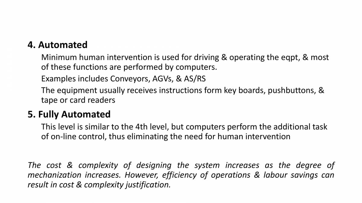 Material Handling - PowerPoint Slides - LearnPick India