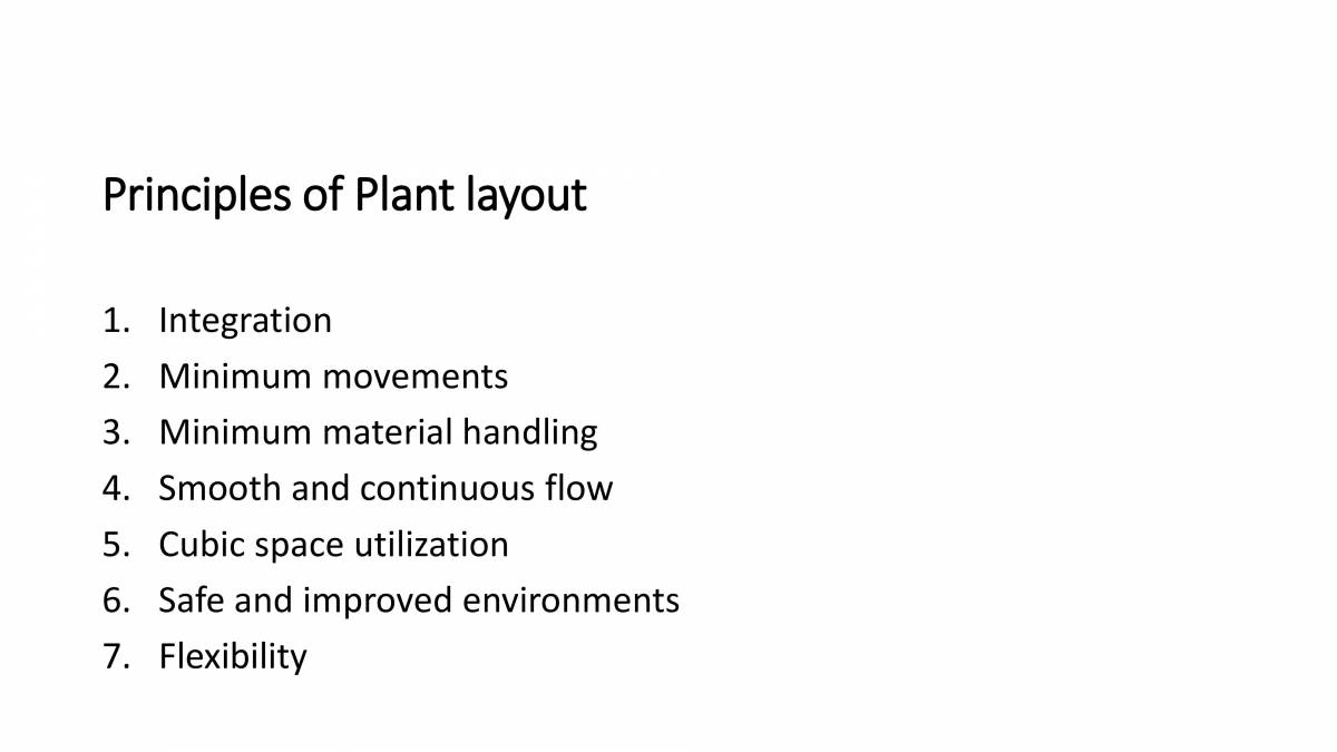 Plant Layout - PowerPoint Slides - LearnPick India