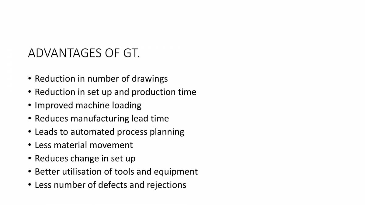 Group Technology - PowerPoint Slides - LearnPick India