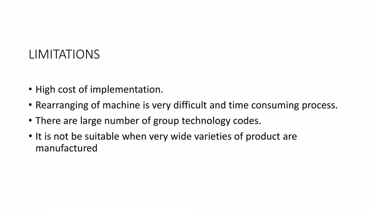 Group Technology - PowerPoint Slides - LearnPick India
