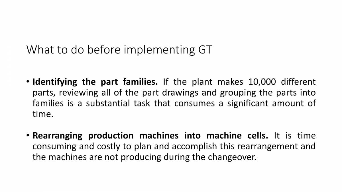 Group Technology - PowerPoint Slides - LearnPick India